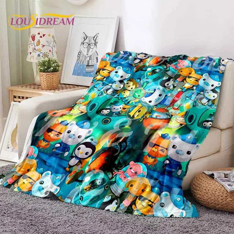 Octonauts Barn Cartoon Soft Minion Blanket Warm Flannel Throw Minion ...