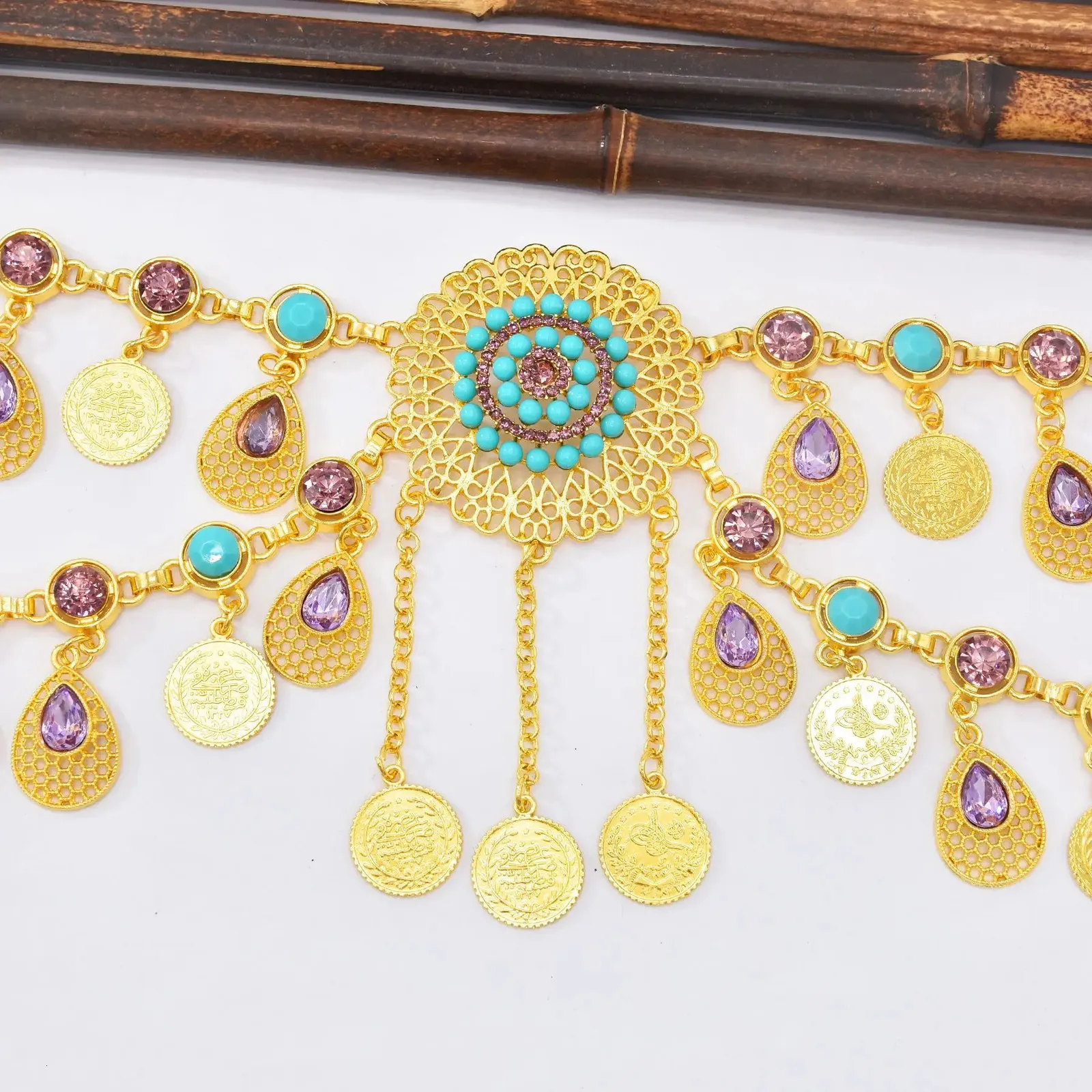 Bohemian Style Coin Belly Dance Waist Chain for Men with Geometric ...