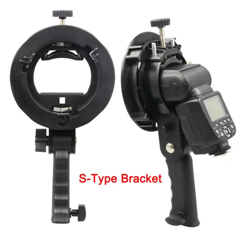 Universal Bowens S-Type Bracket Handheld Grip for Speedlite Flash ...