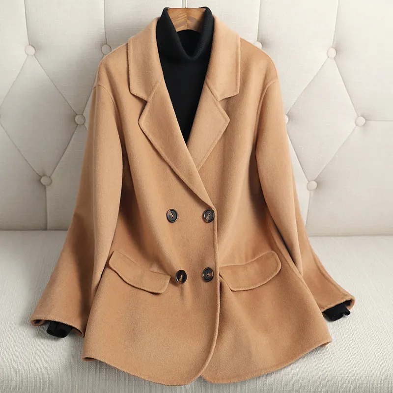 Cashmere Coats Women Elegant Double Faced Short... From Amy3559, $160. ...