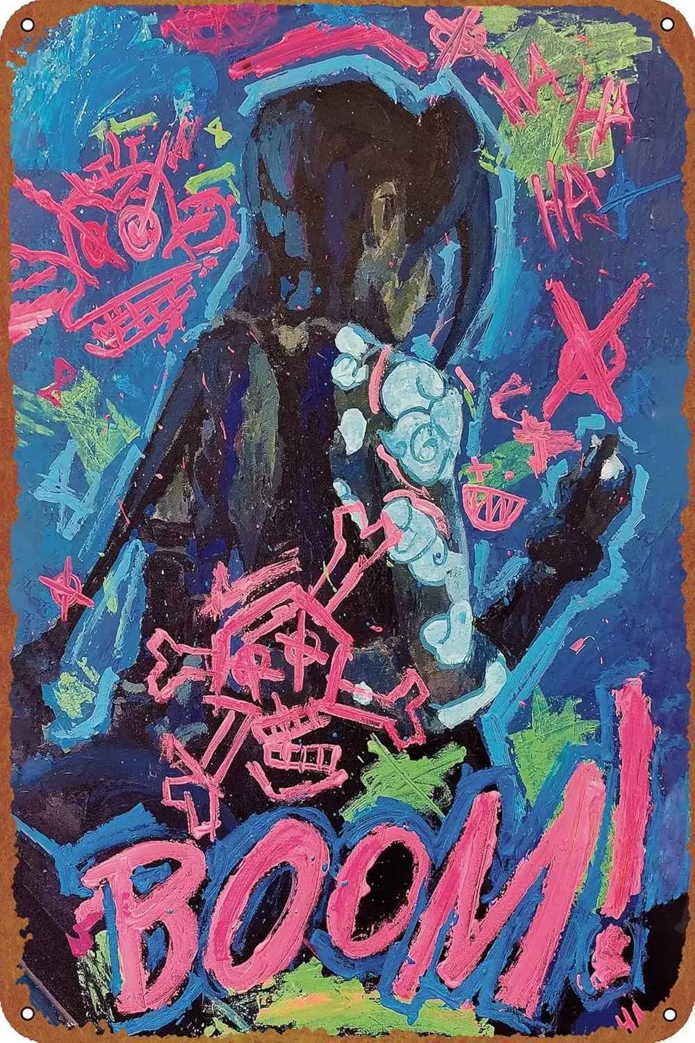 Jinx From Arcades Traditional Metal Painting Poster Logo Retro Quirky ...
