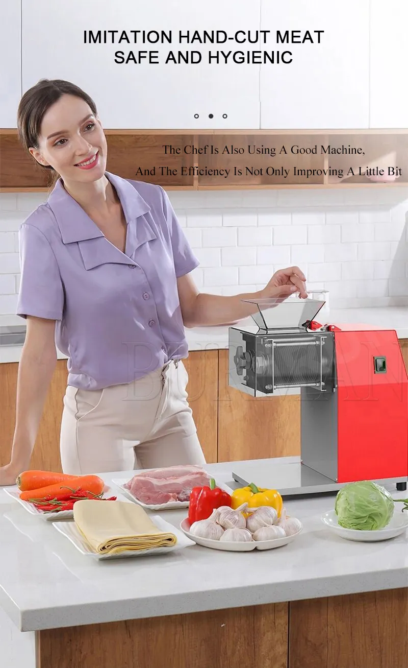 1100w Electric Meat Slicer and Grinder with Customizable 2.5-20mm Tool ...