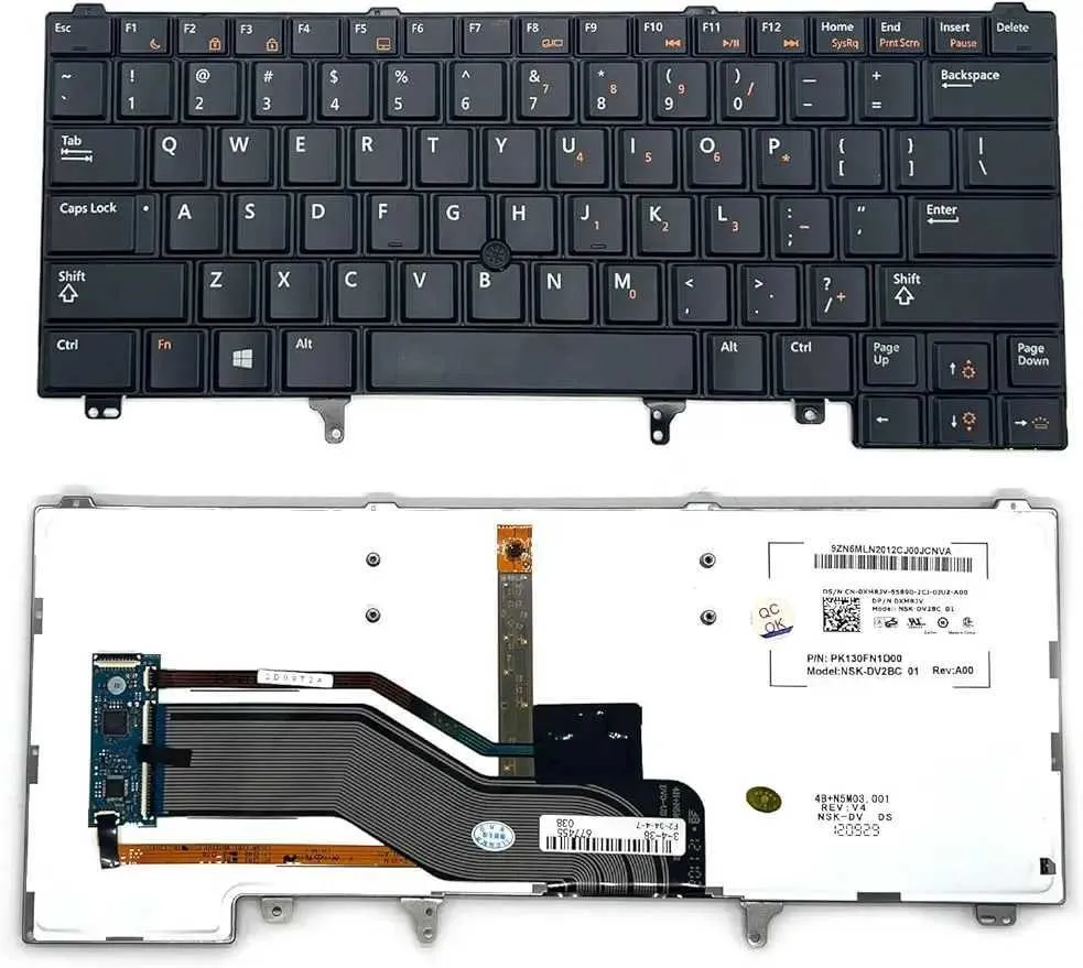 Back Lit Wireless Keyboard Replacement For Latitude E5420 E6430, US ...