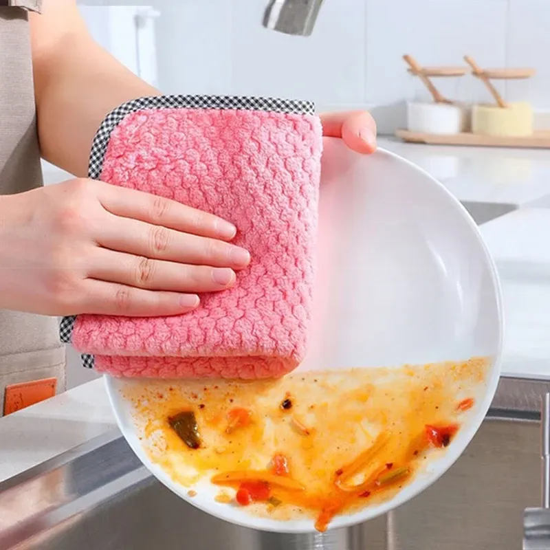 Premium Microfiber Cleaning Cloths - Ultimate Water Absorption, Non ...