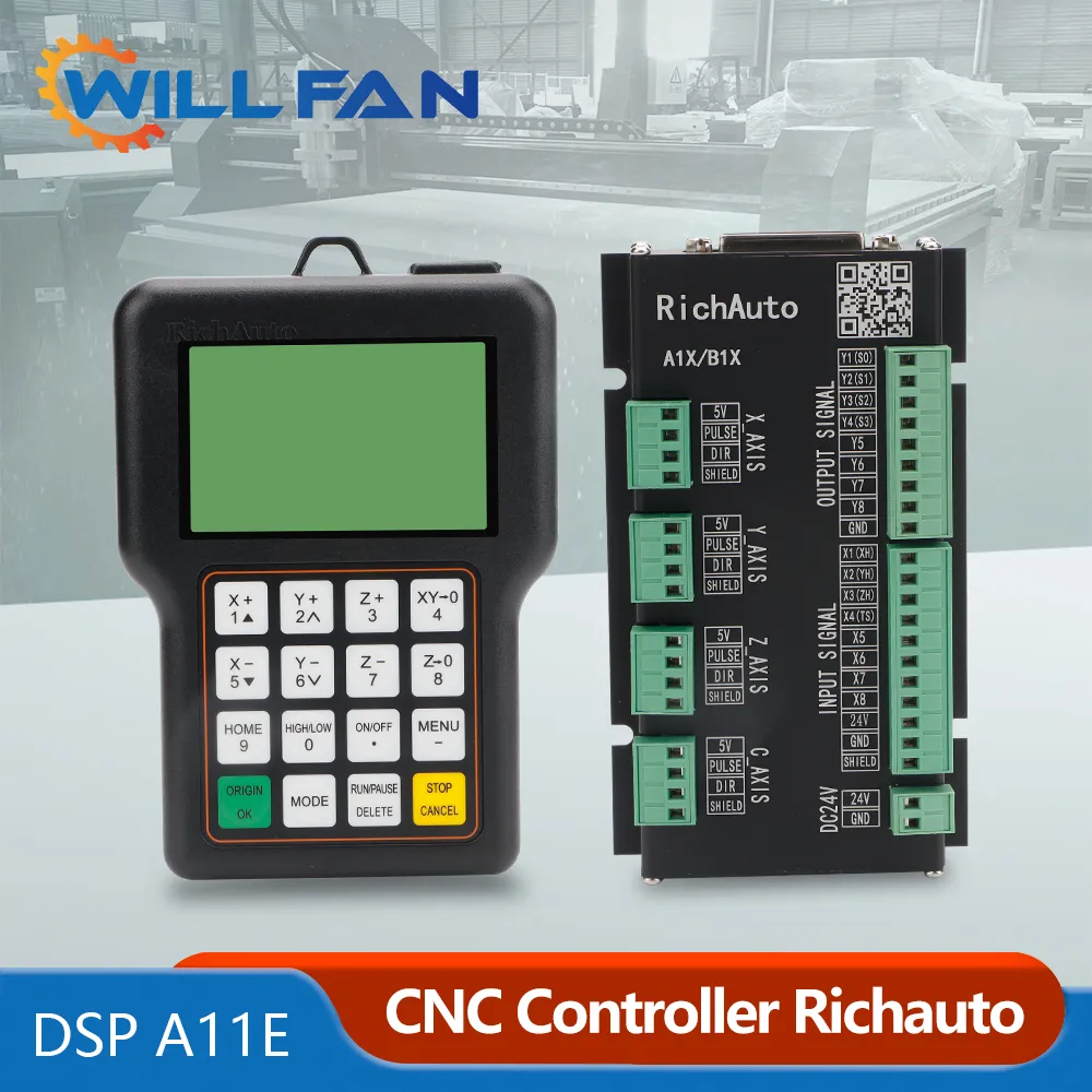 3-Axis CNC Router Remote Control System with DSP Richauto A11e Motion ...
