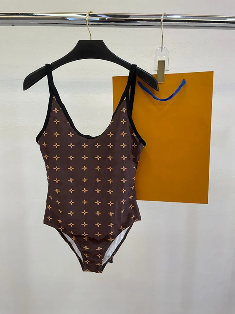 20 Classic Brown One Piece Bikini Set With Bandage Detail And Pad Tags ...