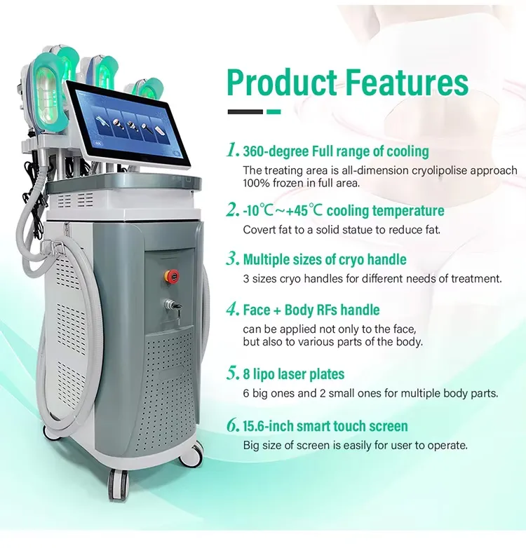 Multi Functional Freeze Slimming Machine For Beauty Salons Non Invasive ...