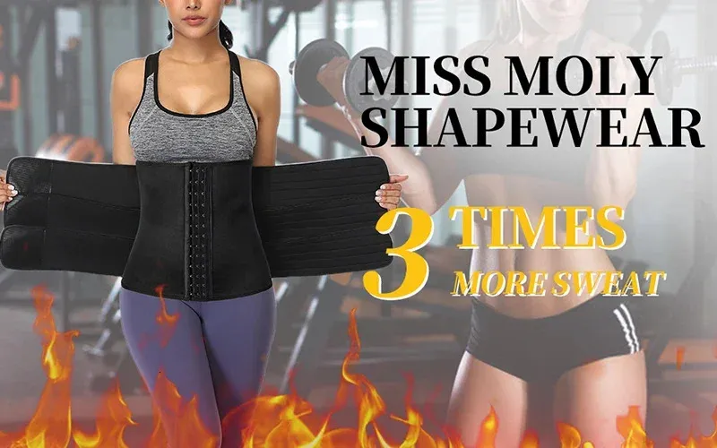 Neoprene Waist Shaper Belt Wire-Free Postpartum Slimming Body Shaper ...