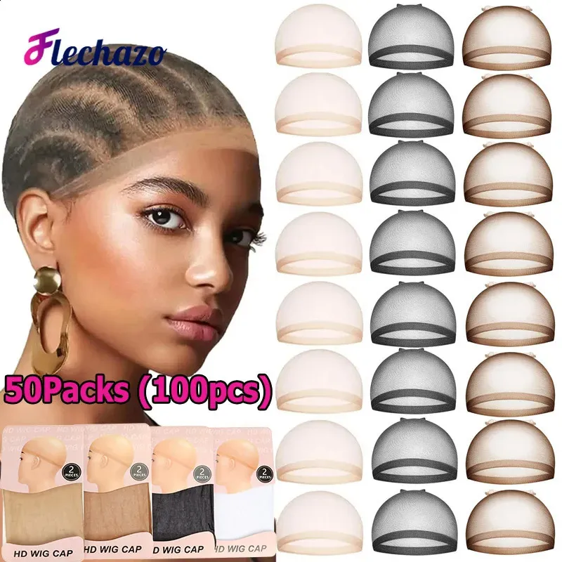 Skinlike Real HD Wig Caps for Women, 50 Packs, Ultra-Thin Invisible ...