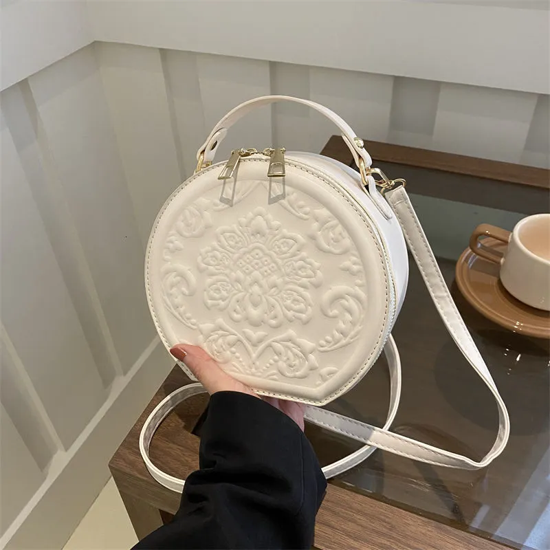 2025 Designer Korean Round Crossbody Bag Trendy Small Round Handbag ...