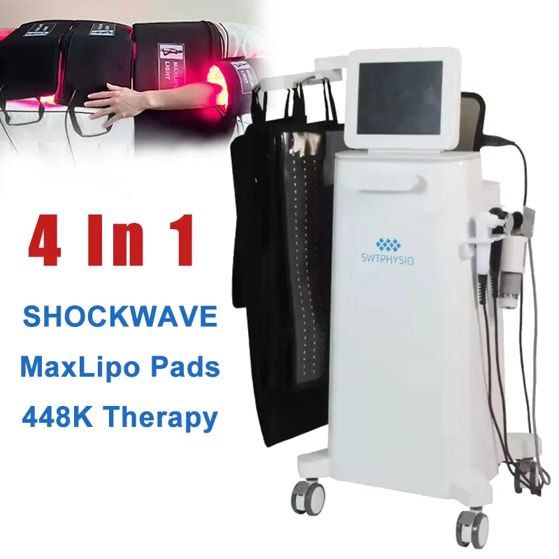 Shockwave Therapy Machine For Home Use With 8D Red Light & 448K RET CET ...