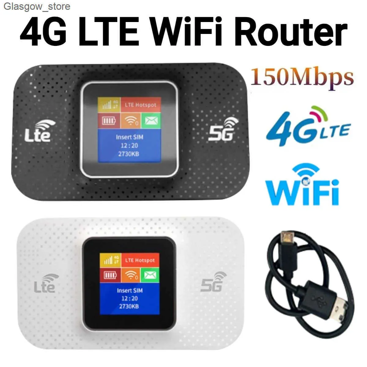 Portable 4G LTE Car Router 4g Sim With Sim Card Slot 150Mbps Repeater ...
