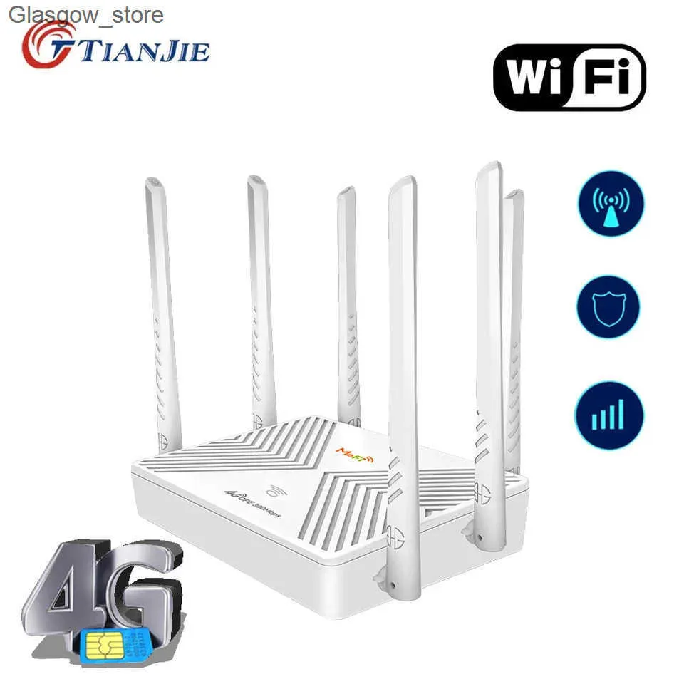 High Speed 4G LTE Car 4g Wifi Router With 300Mbps Speed, 6 Antennas ...