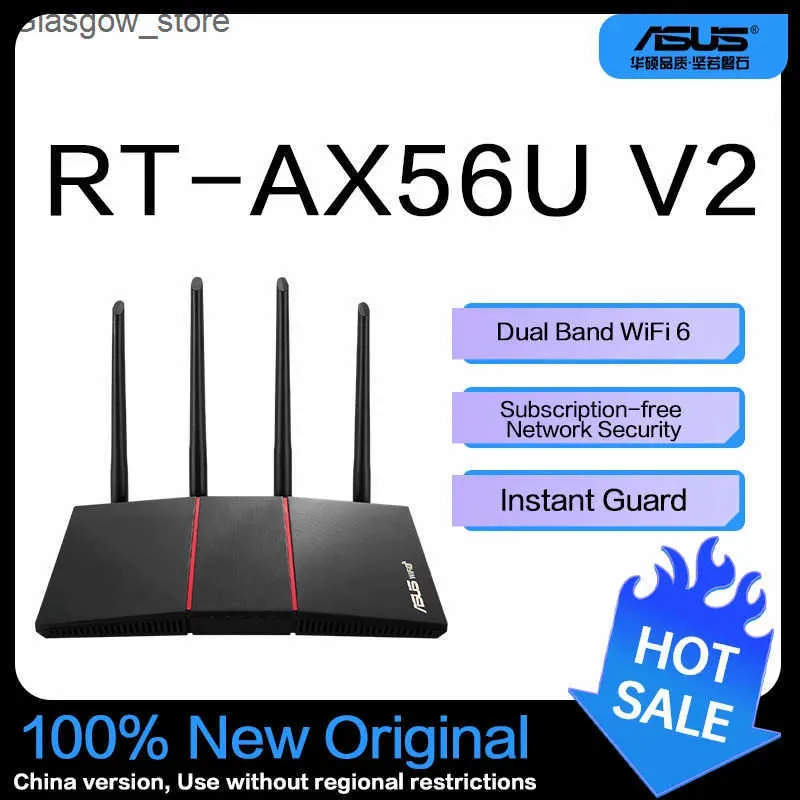 ASUS RT AX56U V2 AX1800 Dual Band Ax Router Wifi 6 Scalable Car Router ...