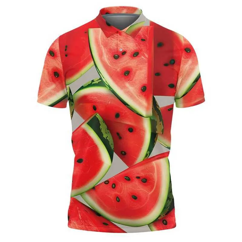 Men's 3D Printed Tropical Fruit Polo Shirt –... From Sweet_workshop1 ...
