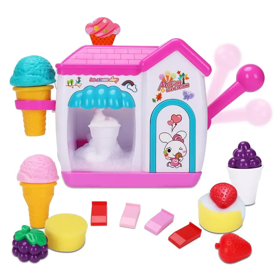 Ice Cream Foam Maker And Bubble Pretend Cake Kitchen Play Set Kmart For ...