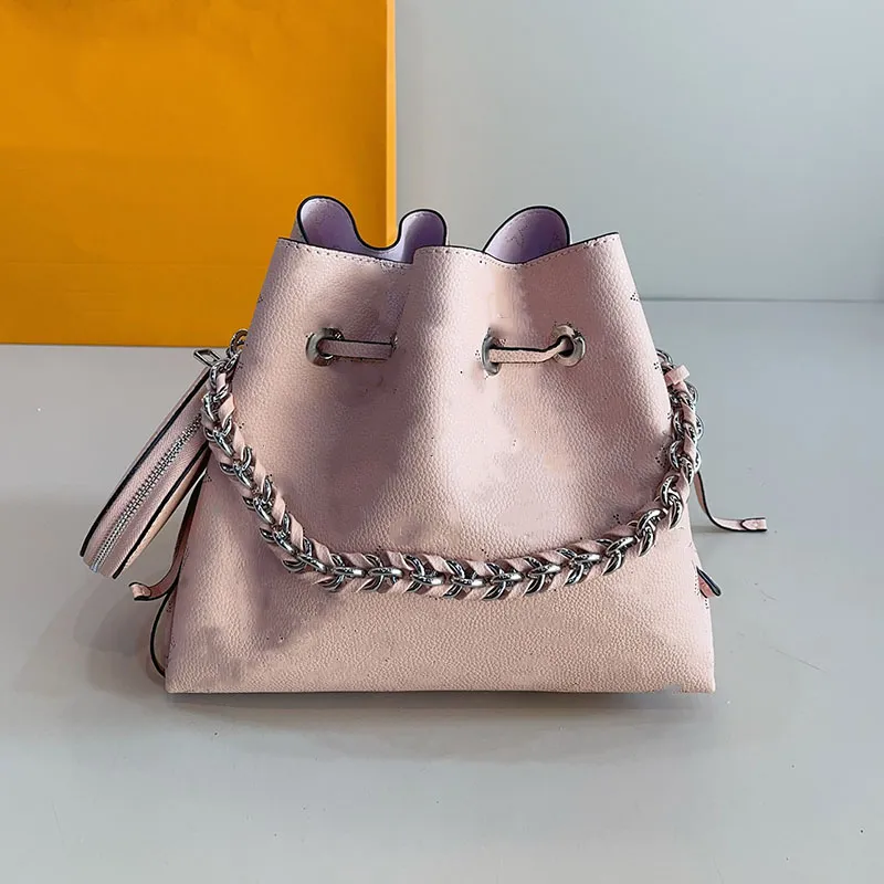 Luxury Designer Hollow Bucket Flower Tote Pink Designer Bag High ...