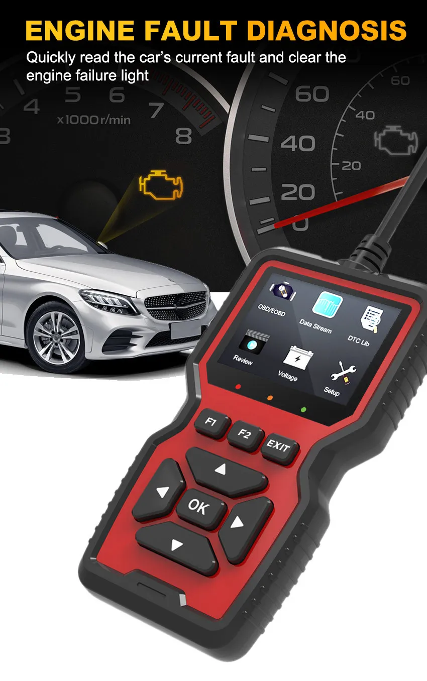 2026 Universal V519 OBD2 Scanner USB Diagnostic Code Reader Tool for ...