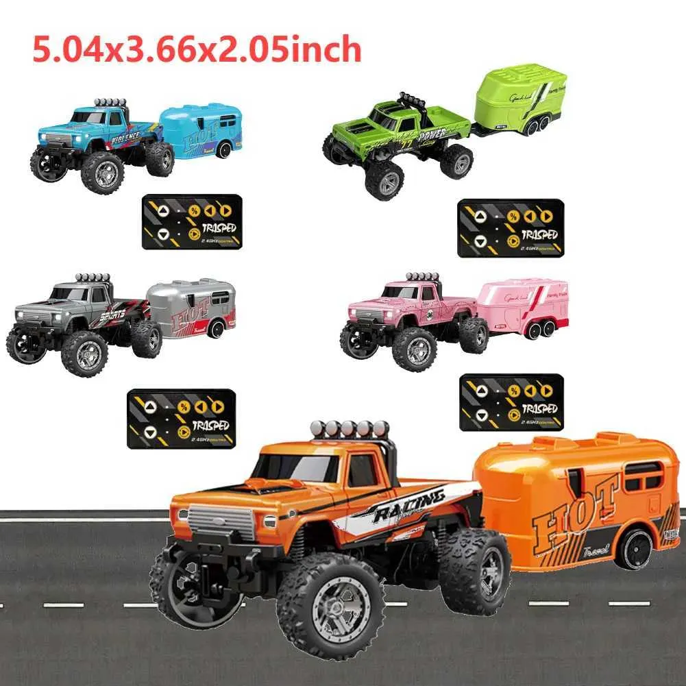 Mini Off Road Mega Rc Trucks 1/64 Speed Electric RC Car With Remote ...
