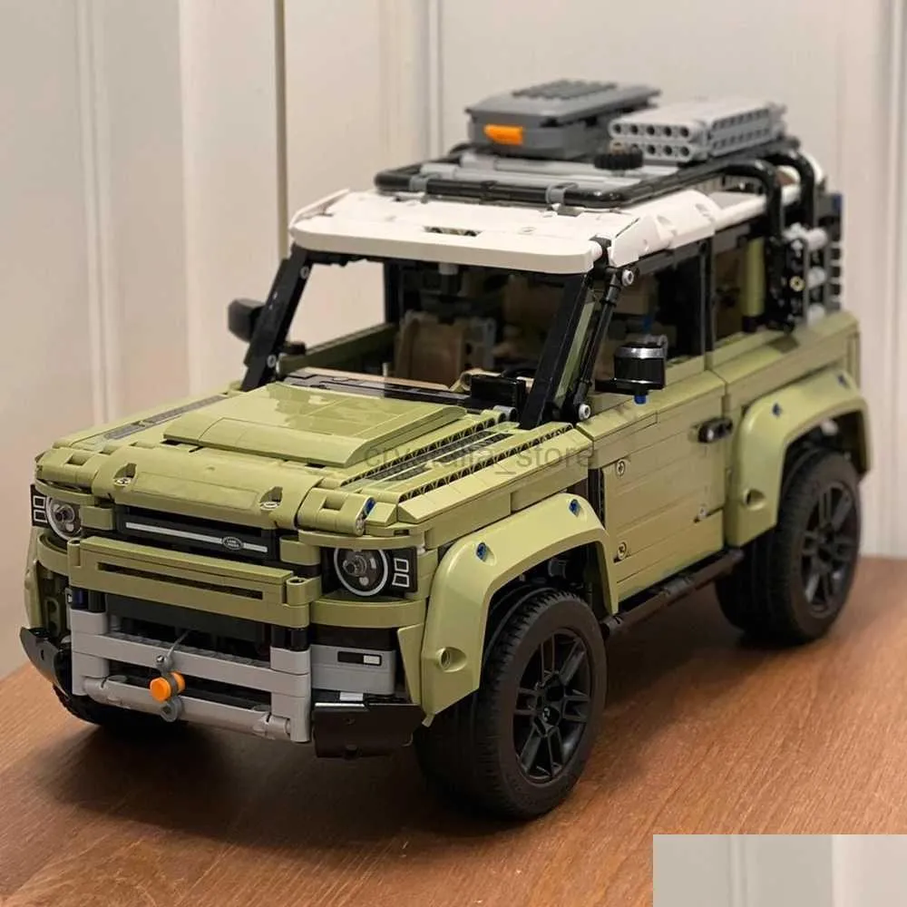2023Moc Supercar Land Rover Defender Guardian Offroad Vehicle Building Model Technical 42110 Toy ...