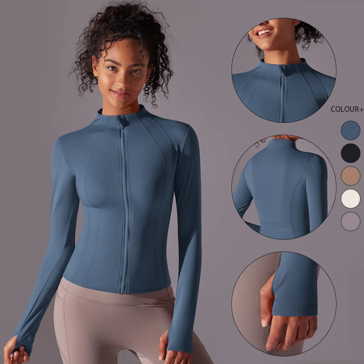 Pilates Outfit Women's Pilates Wear Lightweight Activewear Jacket With ...