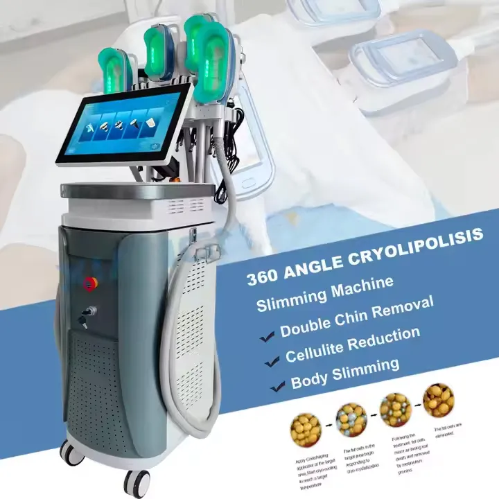 Cryolipolysis 360 Fat Freezing Slimming Machine with 5 Cryo Handles ...