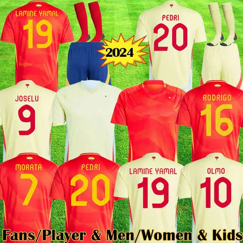 2024 Spain Spain Soccer Kit Featuring MORATA, OLMO, ZUBIMENDI, RODRIGO ...