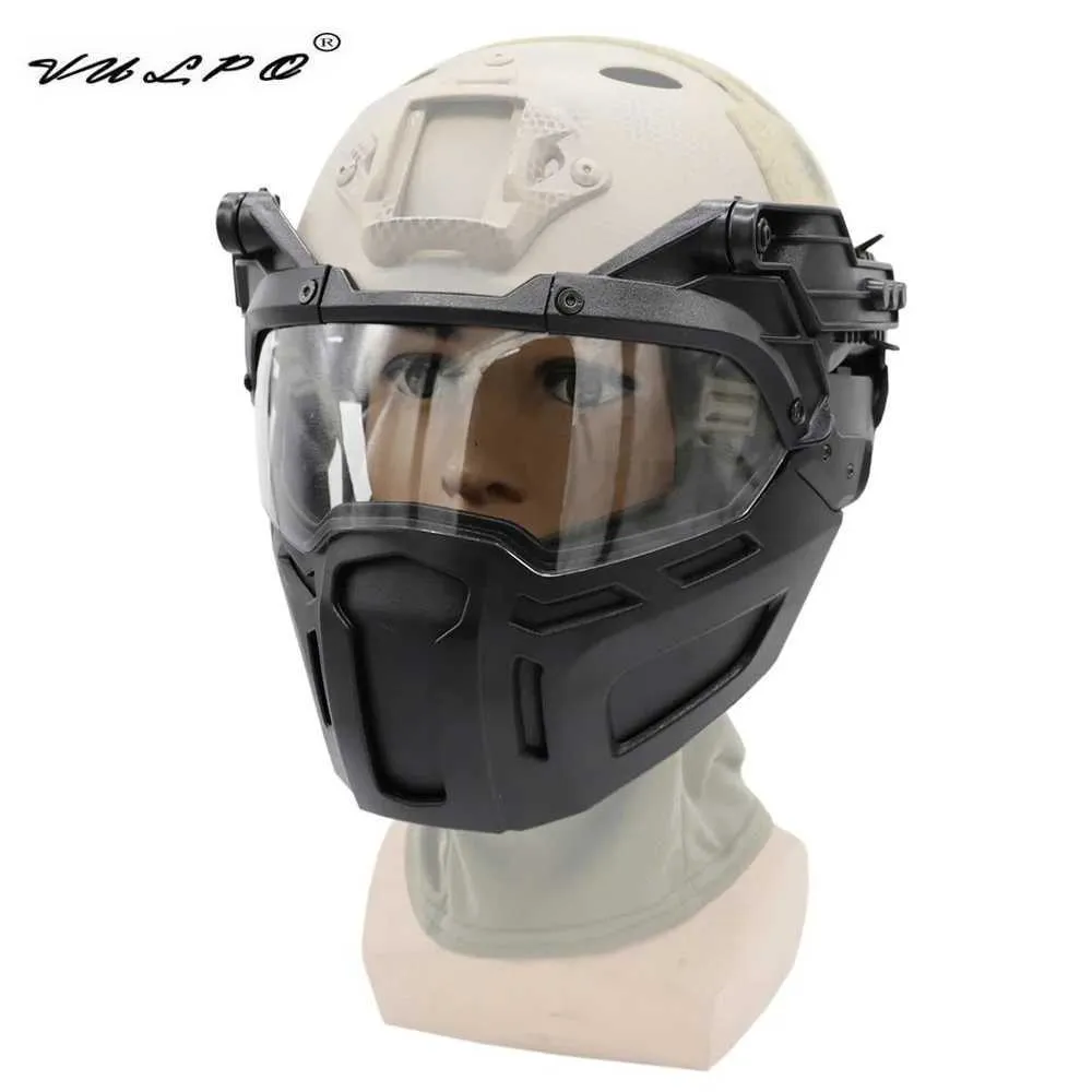 VULPO Tactical Half Face non rebreather mask for Hunting, Air Gun, CS ...