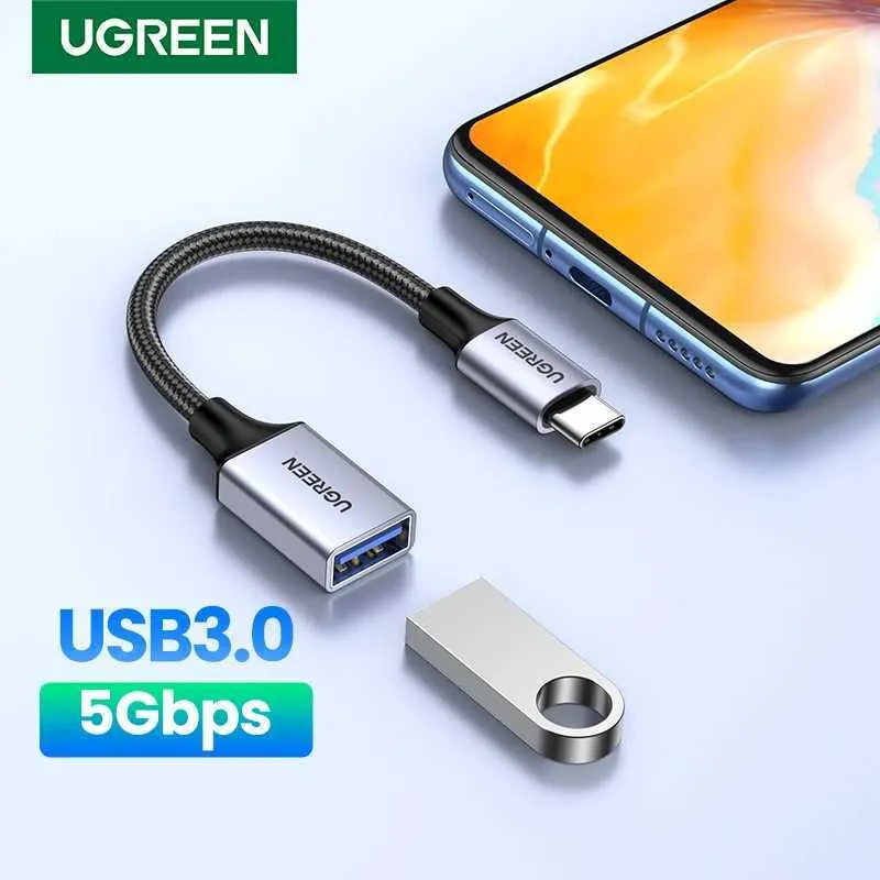 Ugreen USB C A USB 3.0 OTG Adaptador USB Tipo C OTG Cable Conector Para ...
