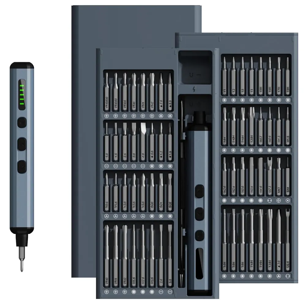 Powerful 68 In 1 Magnetic Electric Precision Electric Screwdriver Kit ...