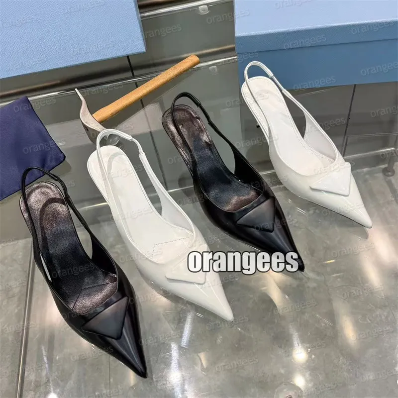 Bulk Designer Black Leather Slingback Milanos Sandals With Pointed Toe ...