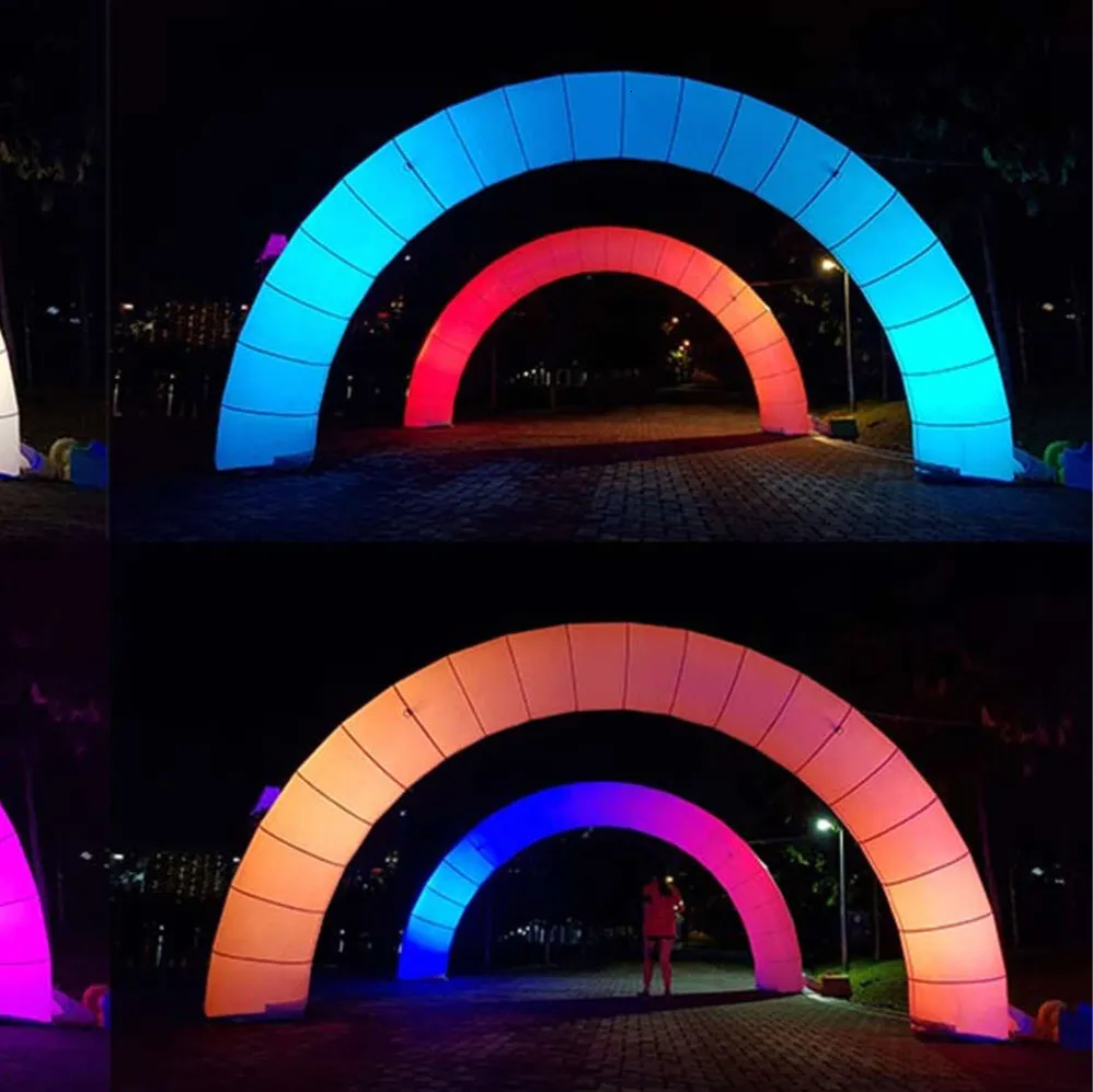 Outdoor Inflatable LED Arch Tube Pillar Architecture For Wedding Event ...
