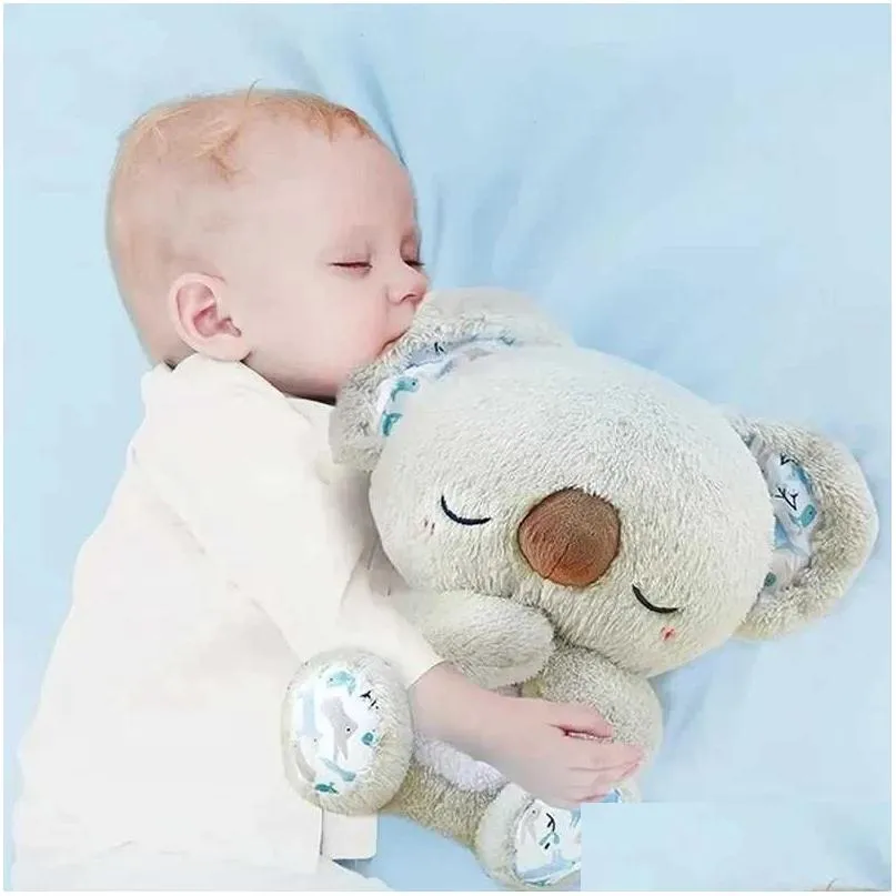 Musical Plush Rabbit Newborn Dolls Pacify Breathing Baby Companion With ...