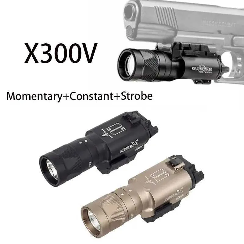 Tactical Ultra X300V Metal Pistol Gun Strobe D Light Fit 20mm Rail ...