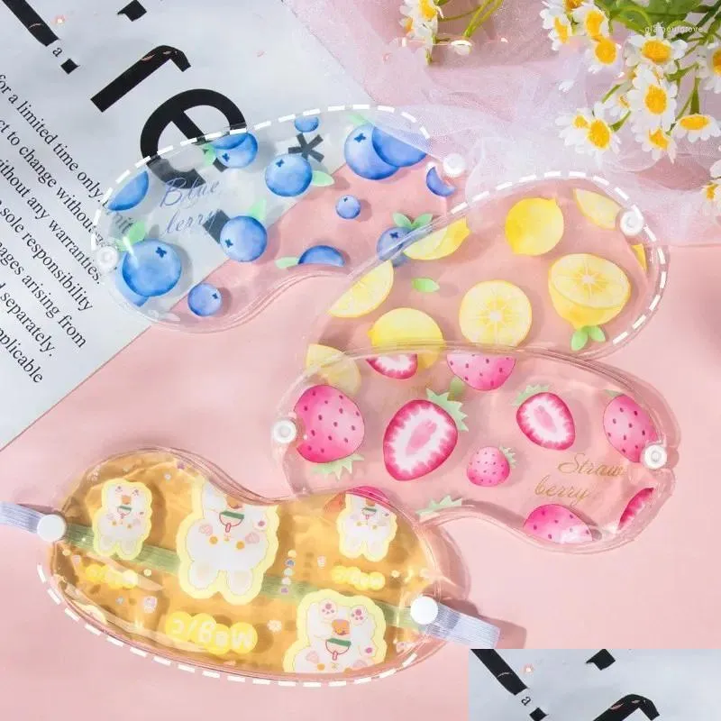 Reusable Fruit Ice Gel Eye Mask Reusable For Dark Eye Care Moisturizing ...