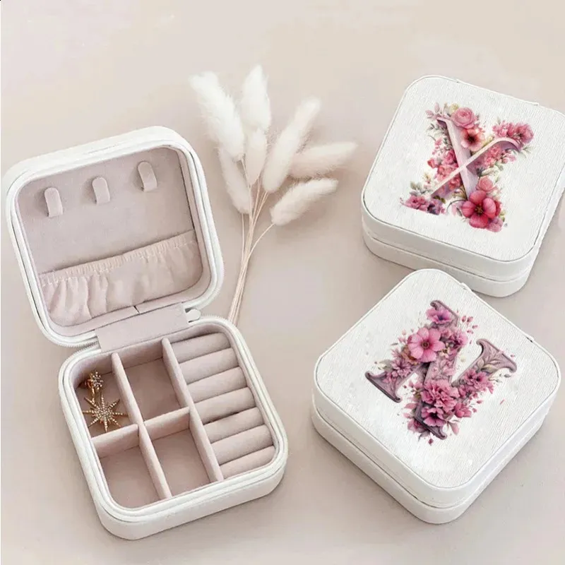 Alphabet Letter Box: Personalized Jewellery Box Travel Case Lightweight ...