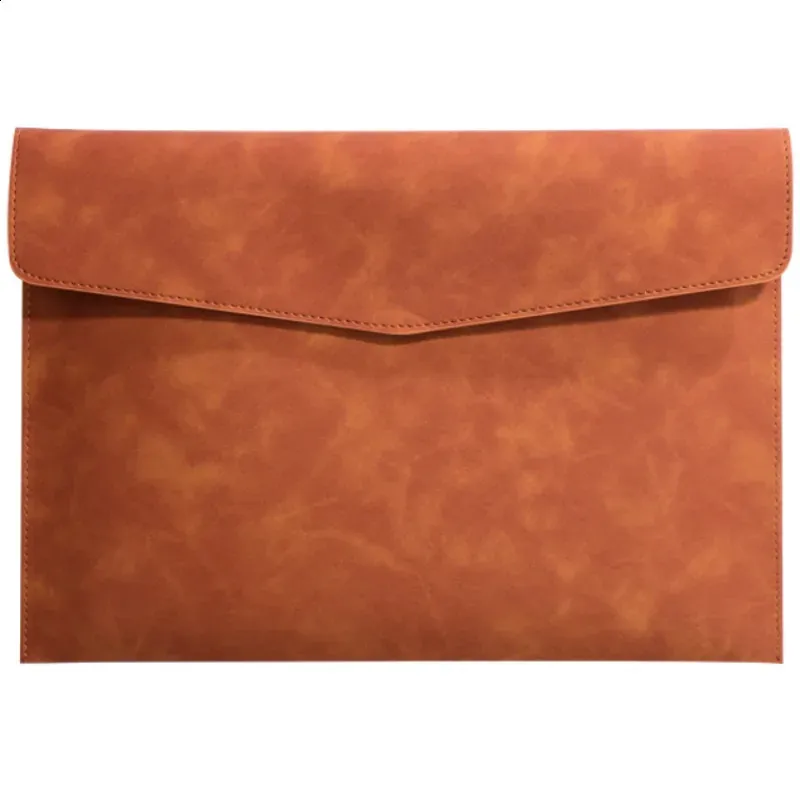 Leather Document Folder: Business Briefcase Organizer, A4 Leather ...