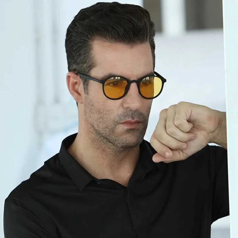 WarBLade Men Small Round Polarized Steampunk Sunglasses UVFrame 1.89 × ...