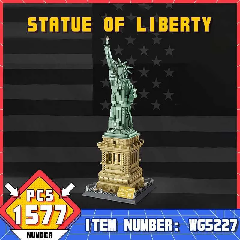 Liberty Statue Building Blocks Set - World Architecture Model for Kids ...