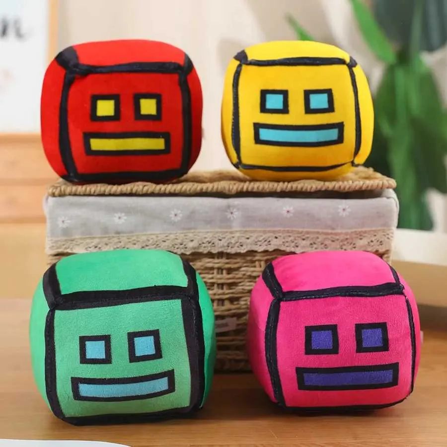 New Geometry Dash Game Plush Toy Cute Cartoon Anime Game Doll Soft ...