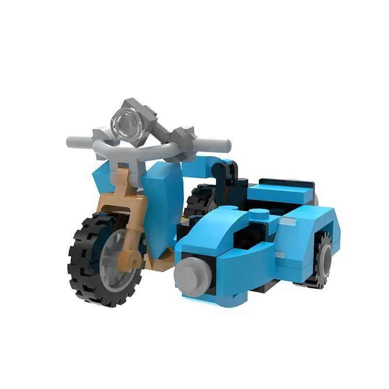 Toy Engine Block, Blue Side Car Construction Kit Creative Building ...