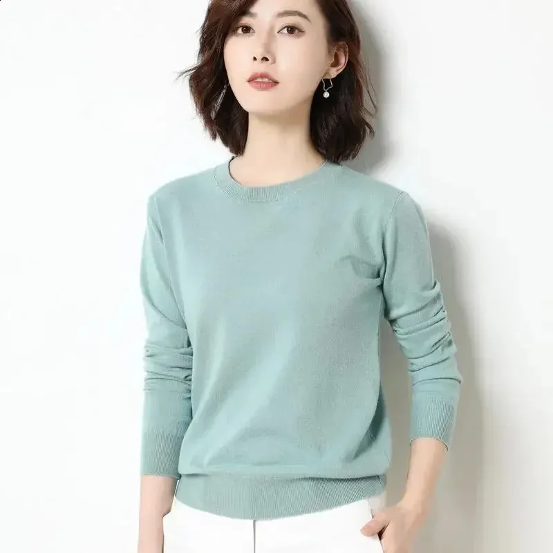 Women Sweater One Neck Long Sleeve Autumn Winter Pullover Korean ...