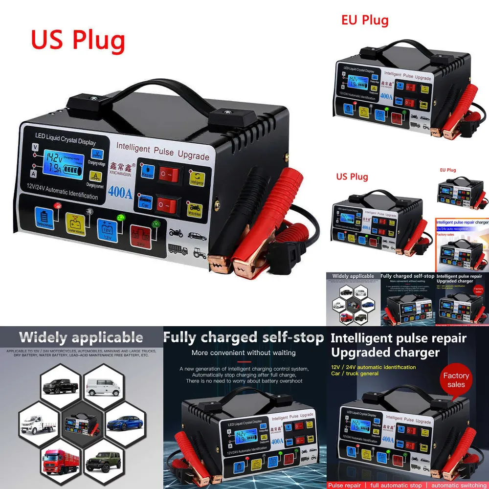 12V Automatic Battery Charger, Smart Auto Battery Charger: 220W High ...