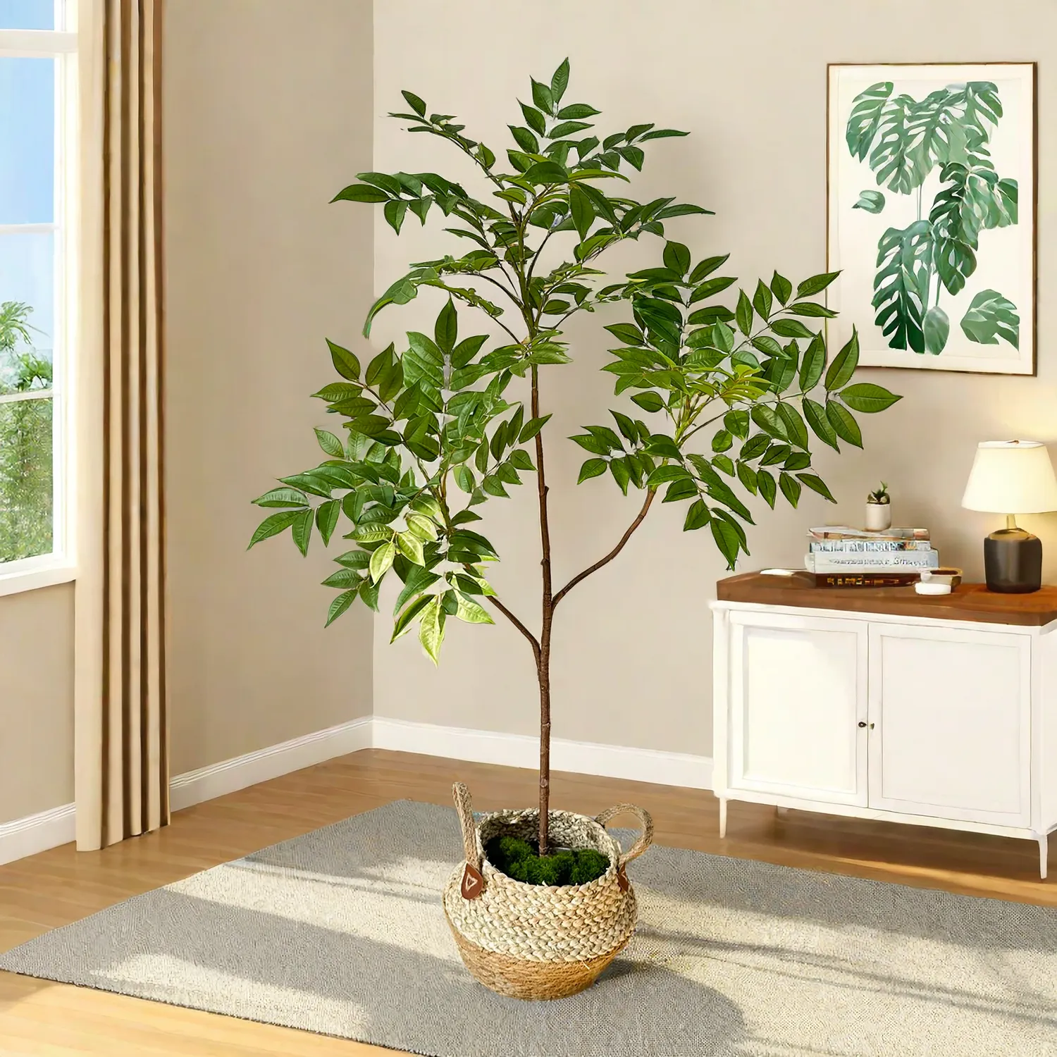 Fake Lacquer Tree Branches 75/110cm Tall Artificial Plants With Plastic ...