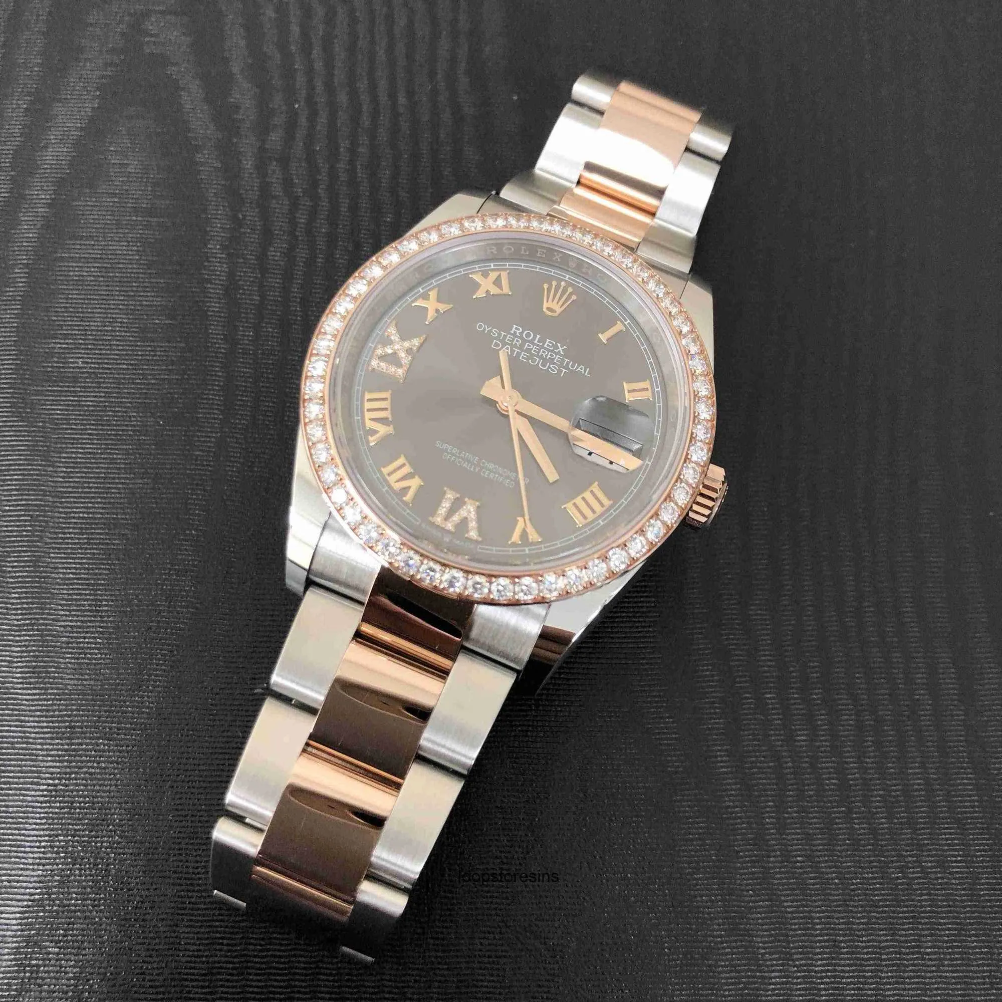 CF Men's 36mm Gold Automatic Mechanical Ladies Watches With Water ...