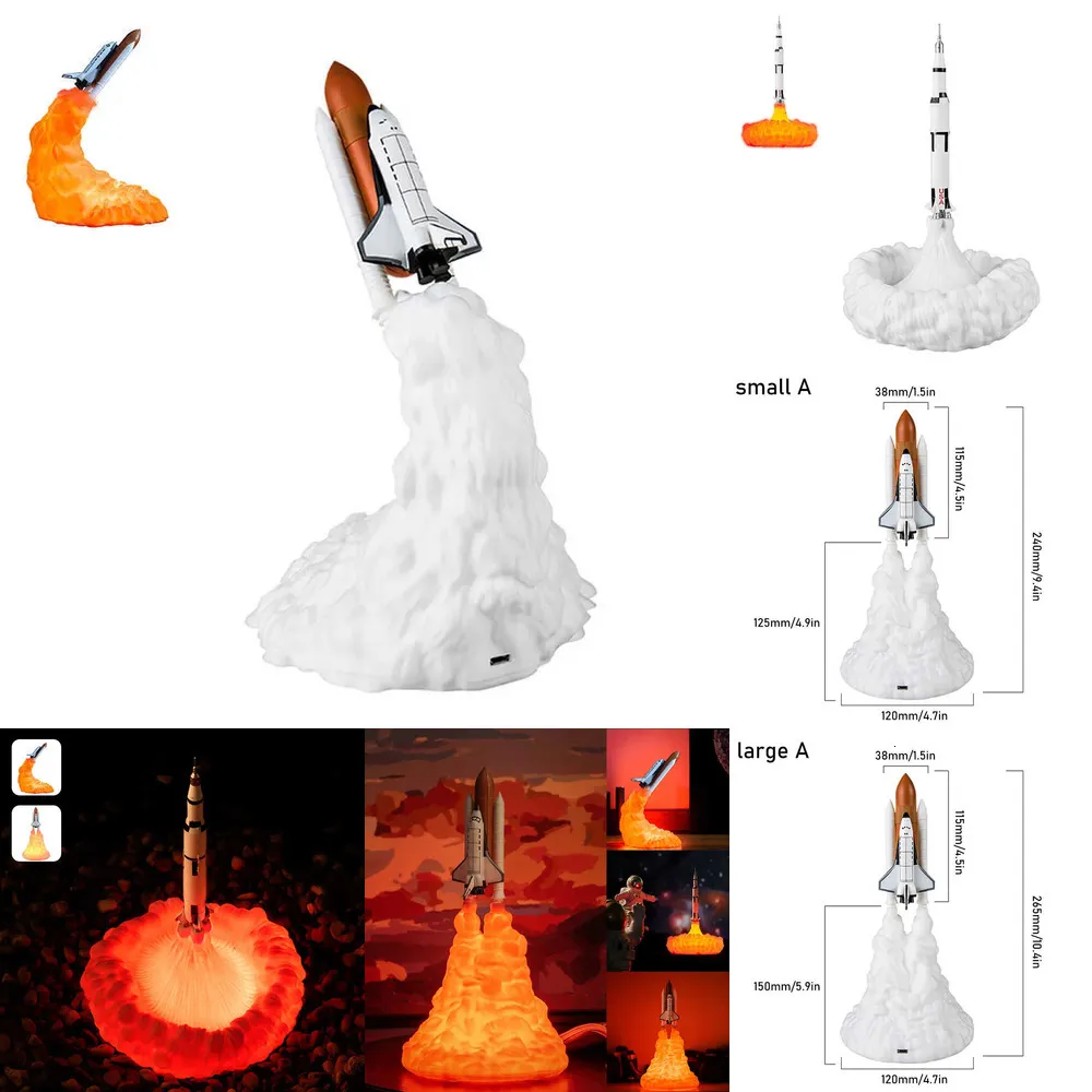 New 3D Printed Space Shuttle Rocket Car Interior Decorative Atmosphere ...