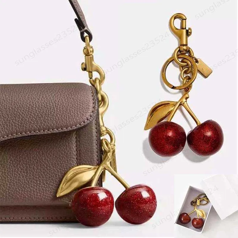 Cherry Bag Charm For Women, Key Rings Keychain With Box, Retro-Cool ...