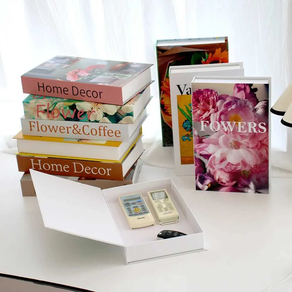 GiftXJ Openable Fake Books Remote Control Storage Box Coffee Table ...