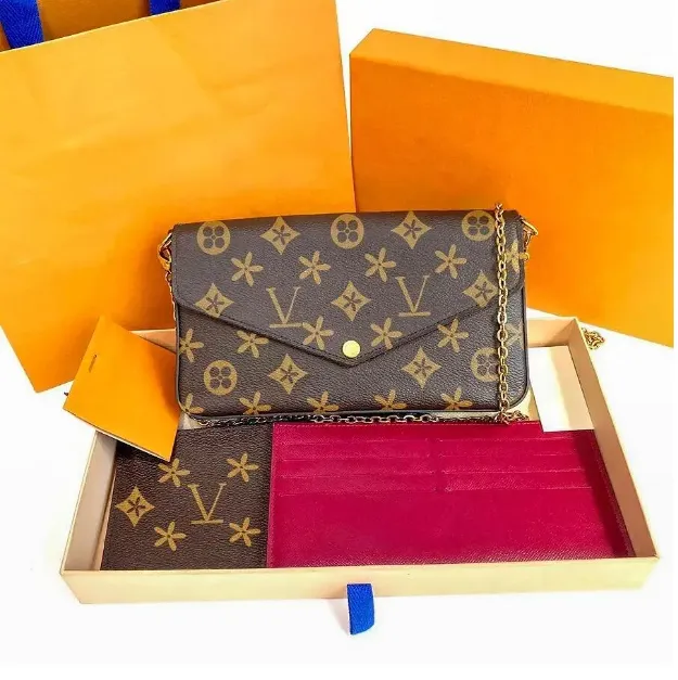 2025 Genuine Leather Multi Felicie Lsv Purse Designer Crossbody Handbag ...