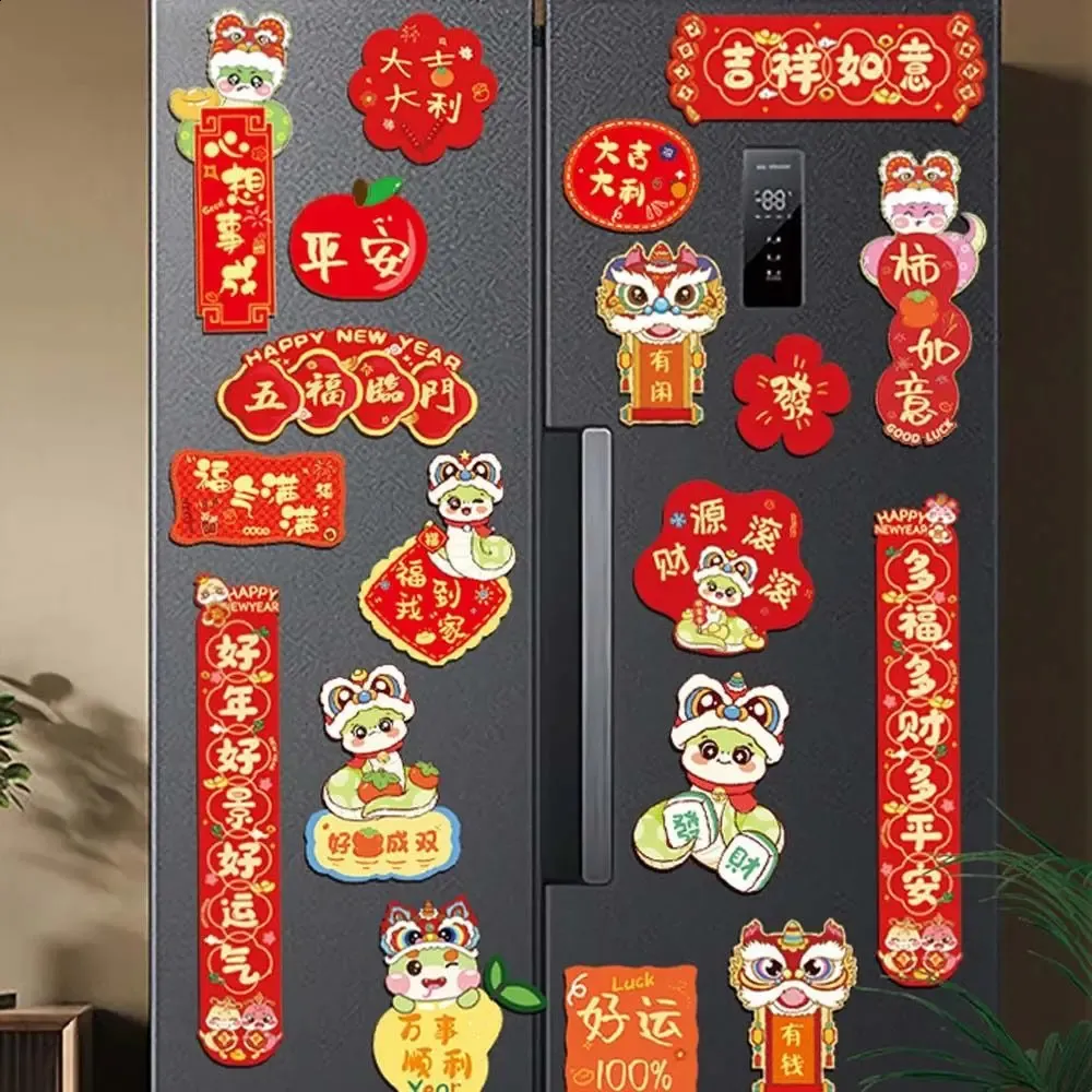 Chinese New Year Kawaii Fridge Magnets Traditional Festive God Of ...
